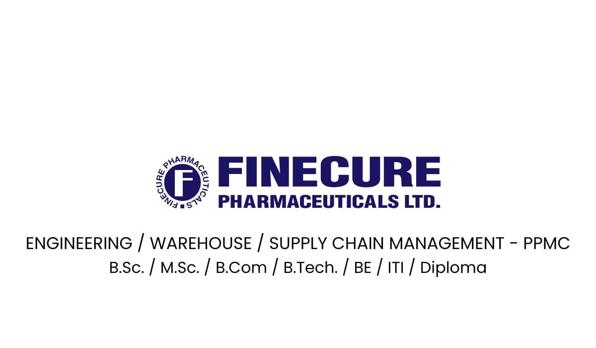 Finecure Pharmaceuticals Hiring Engineering / Warehouse / Supply Chain ... Finecure Pharmaceuticals Hiring Engineering / Warehouse / Supply Chain ...